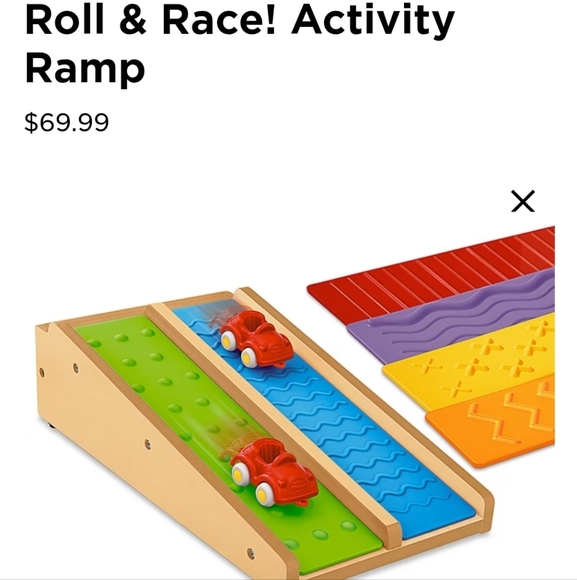 Lakeshore | Toys | Lakeshore Red And Green Wooden Car Track With ...